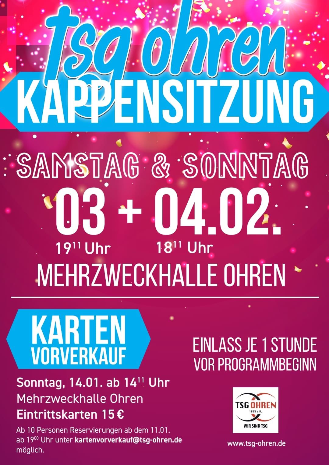 Kappensitzung 2024 - TSG Ohren